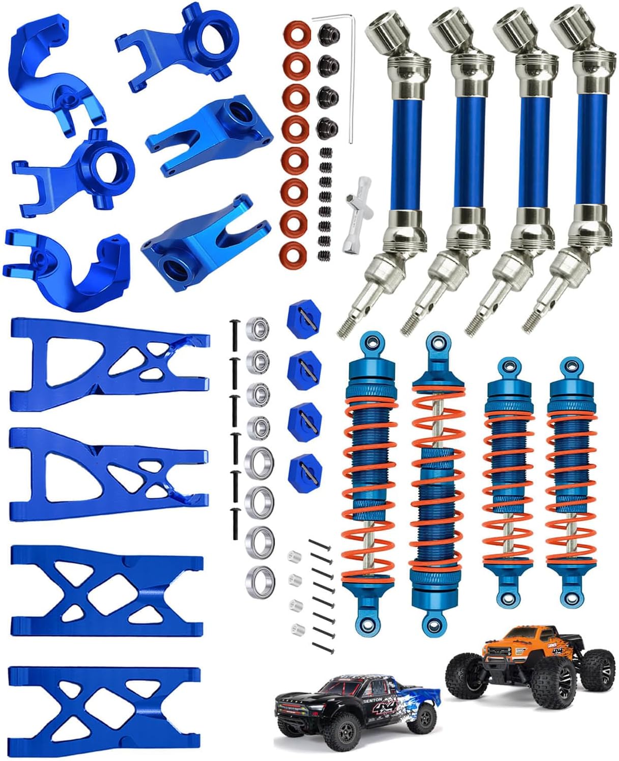 Amazon.com: RCMYou Upgrades Part for 1/10 Arrma Vorteks/Granite/Senton 4x4 3S Blx Mega 550,RC ...