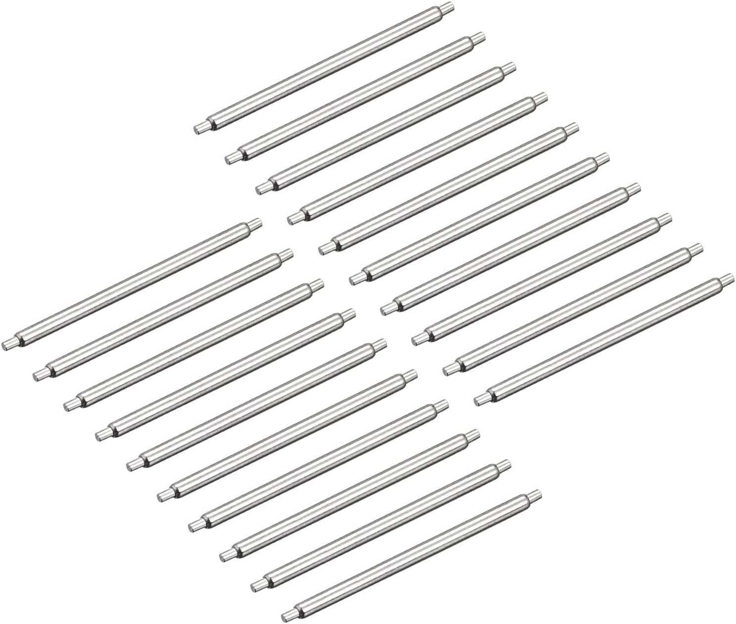 Amazon.com: uxcell 20pcs Watch Band Pin 20mm Stainless Steel Spring Bar ...