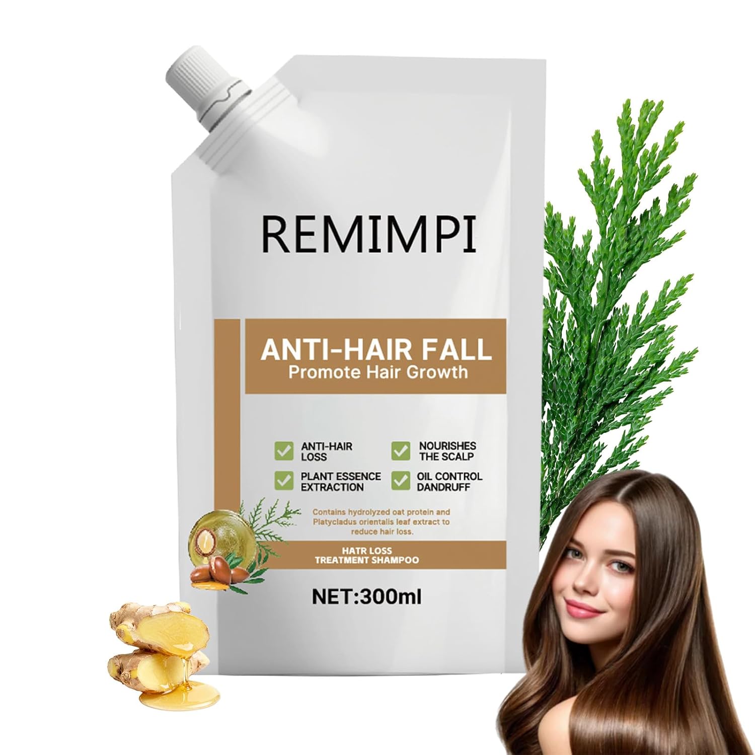Amazon.com: Remimpi Champú anti pérdida de cabello, Remimpi anti caída ...