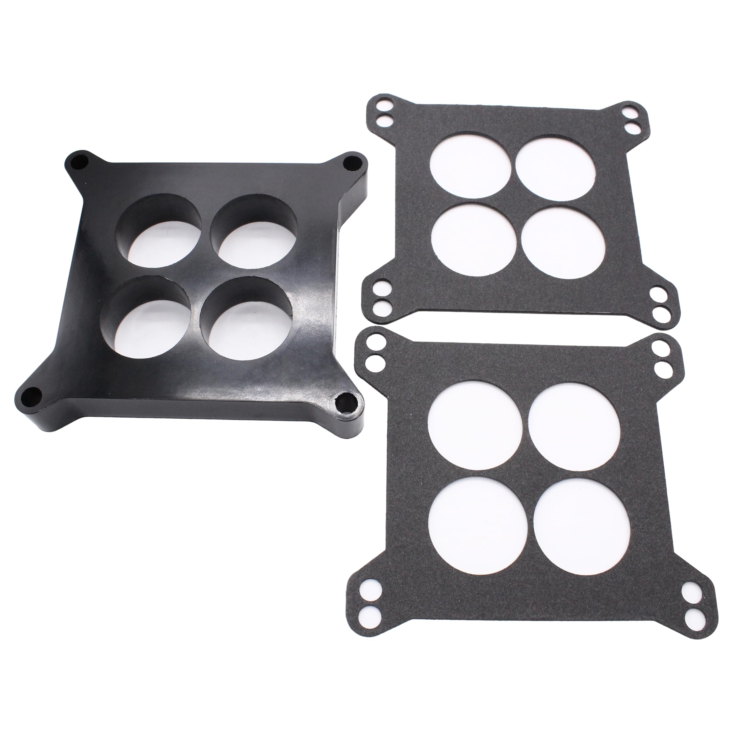 Snapklik.com : 1" Ported Phenolic Carburetor Spacer 4BBL SBC BBC BB ...
