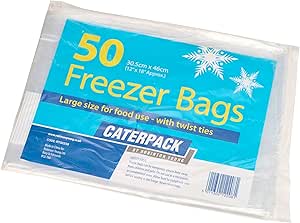 Caterpack Freezer Bags, 50-Piece : Amazon.co.uk: Grocery