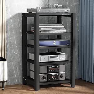 Amazon.com: XingLi 2/3/4/5 Tier Audio Rack, Heavy Duty Audio/Video ...
