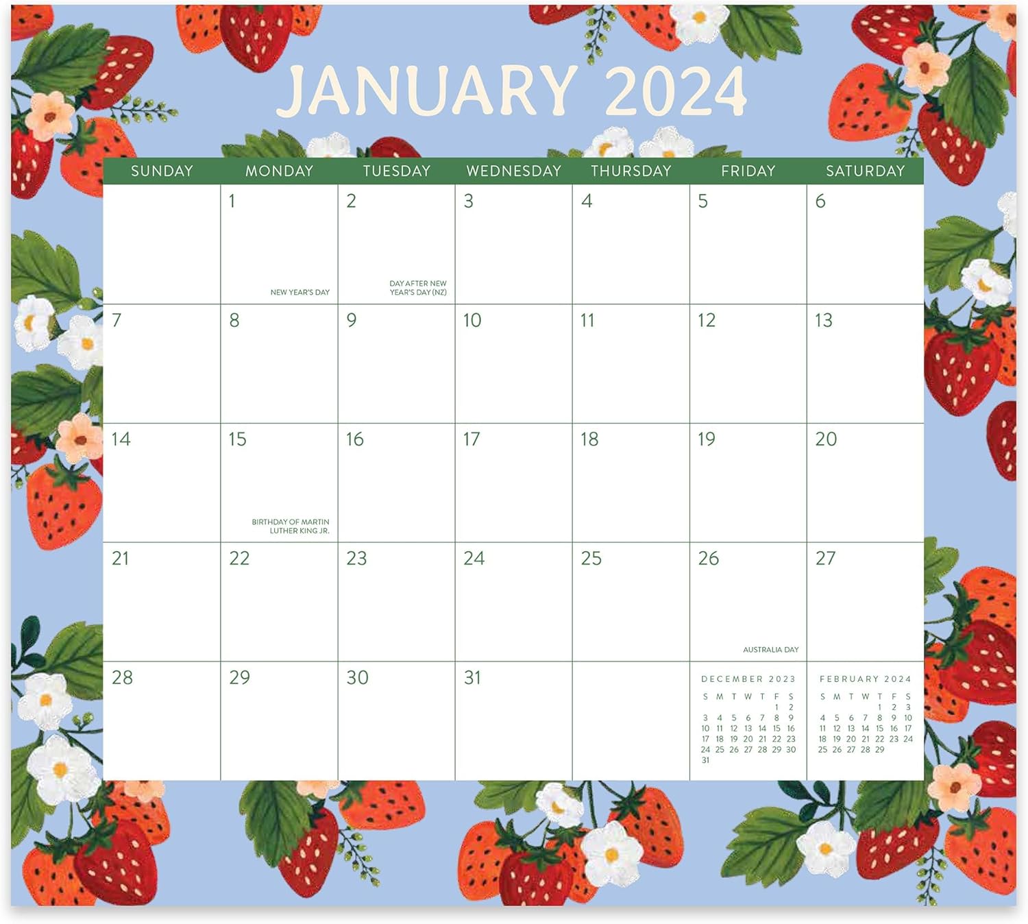 Orange Circle Studio | 2023-2024 Fruit & Flora Magnetic Monthly Pad ...