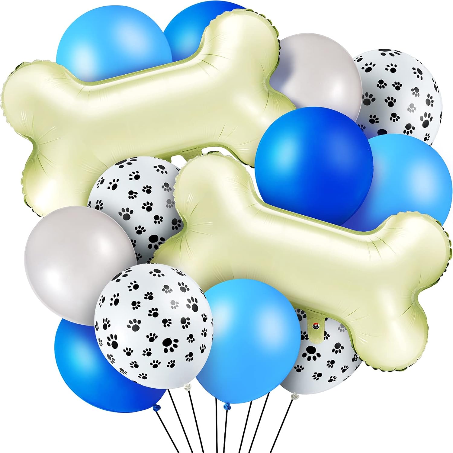 Amazon.com: 44 Pieces Dog Themed Balloons Decoration Included 4 Bone ...