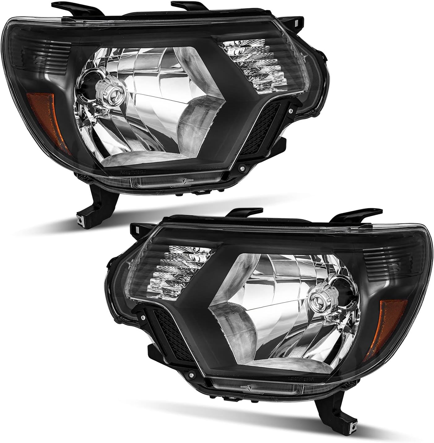 WEELMOTO Headlights Assembly Compatible with 2012-2015 Toyota Tacoma ...