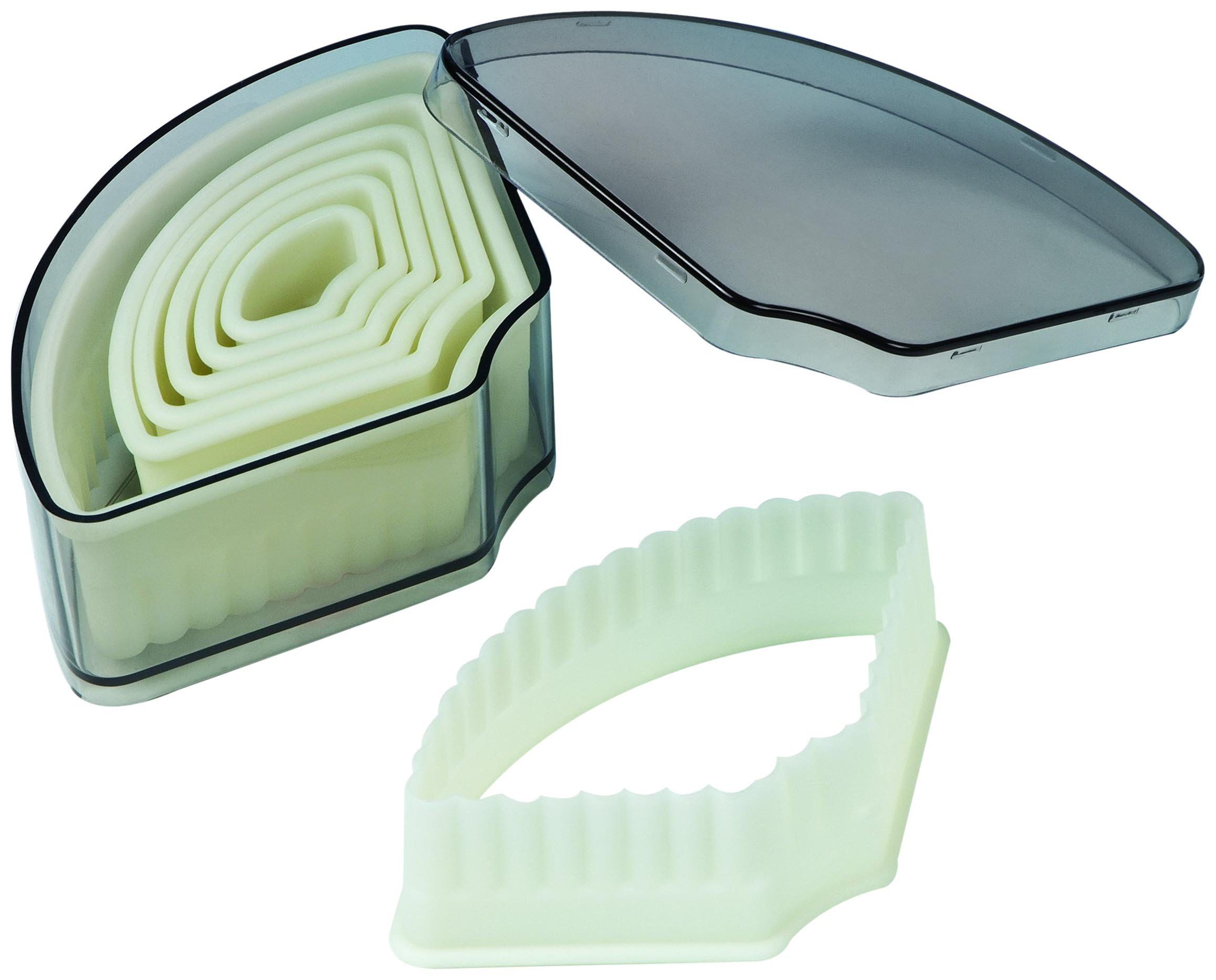 Amazon.com: Fat Daddio's Fluted Fan Pastry Cutter Set, 7 Piece: Cookie ...