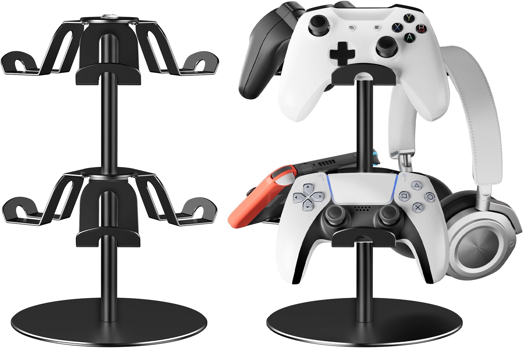 Amazon.com: ANSHAWTIY Controller Holder 2 Aluminum Alloy Tier,Headphone ...
