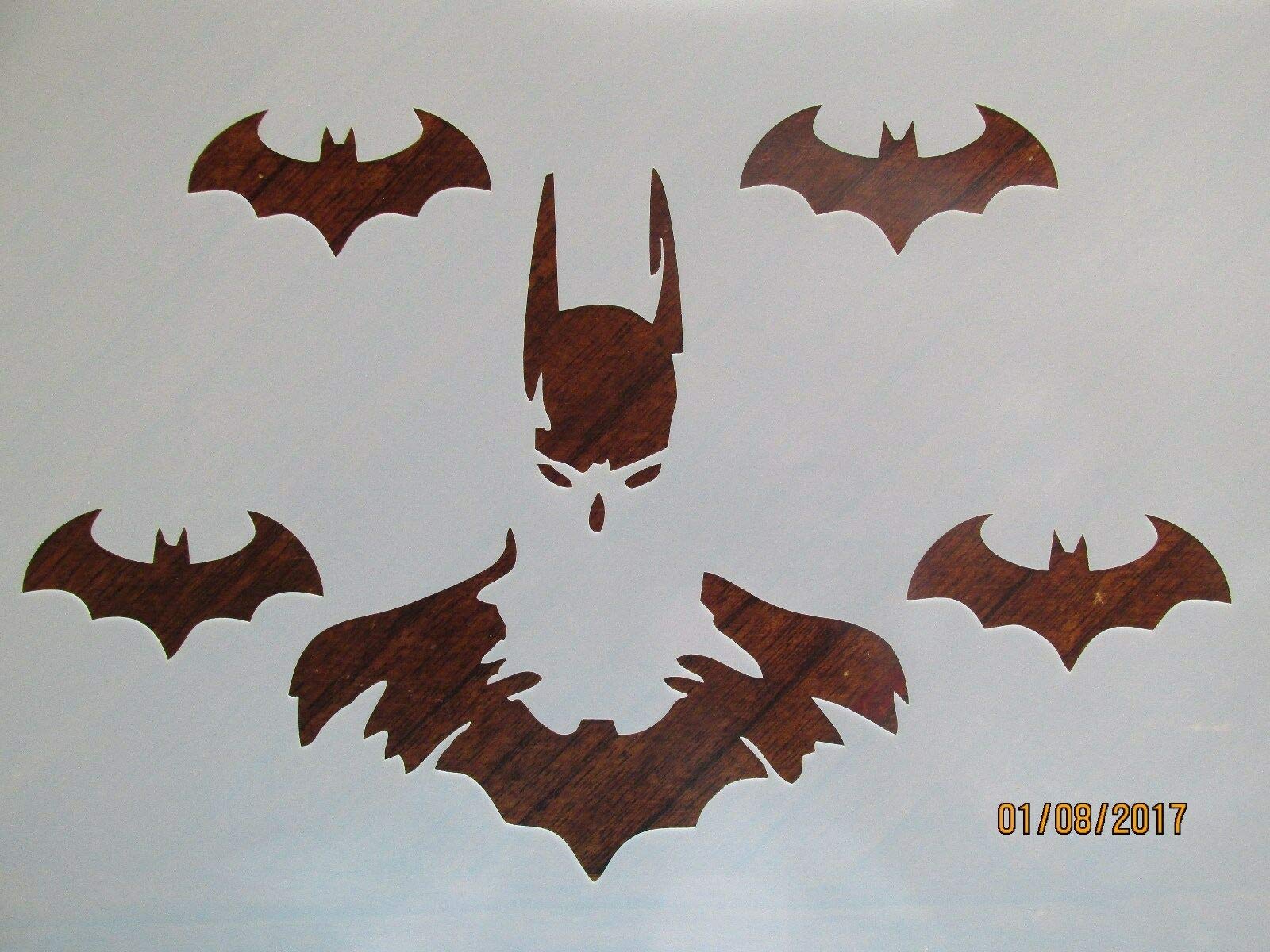 Batman Mask Logo Stencil