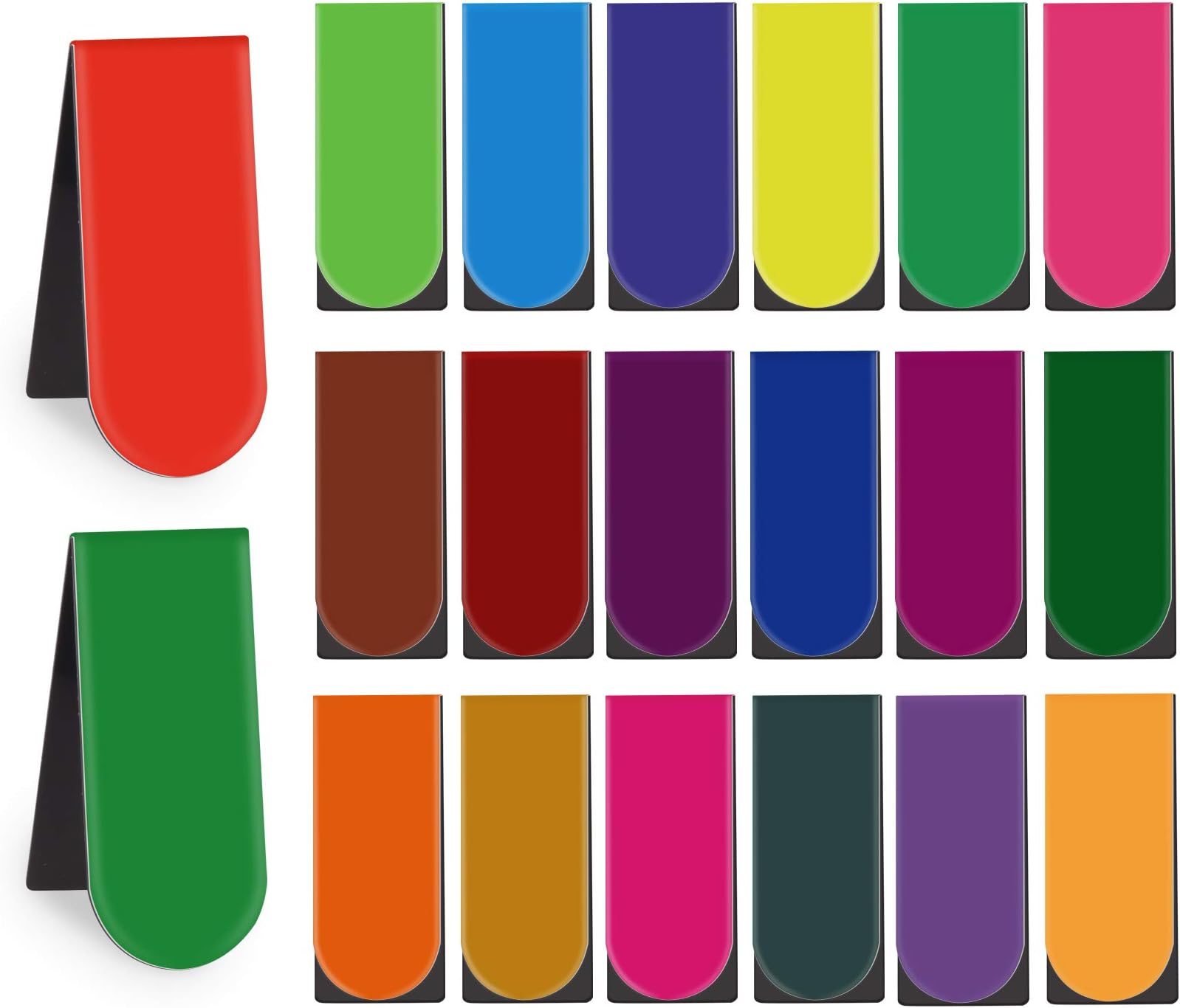 Amazon.com : 96 Pieces Arrow Shaped Magnetic Bookmark Colorful Magnet ...