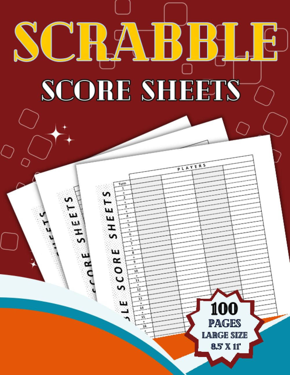 Scrabble Score Sheets | Score Record Keeper Book | 100 Pages | Large ...