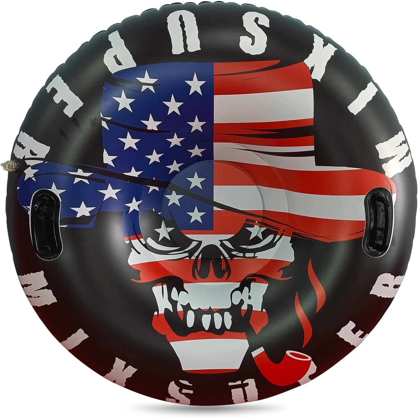 LiveGo 2022 New Snow Tube 47 Inch Inflatable Ski Tube, Heavy Duty ...