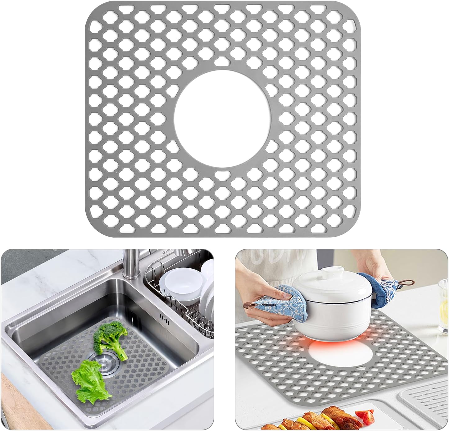 Amazon.com: Sink Protectors for Kitchen Sink: 14 ''x 12 ''Kitchen Sink ...