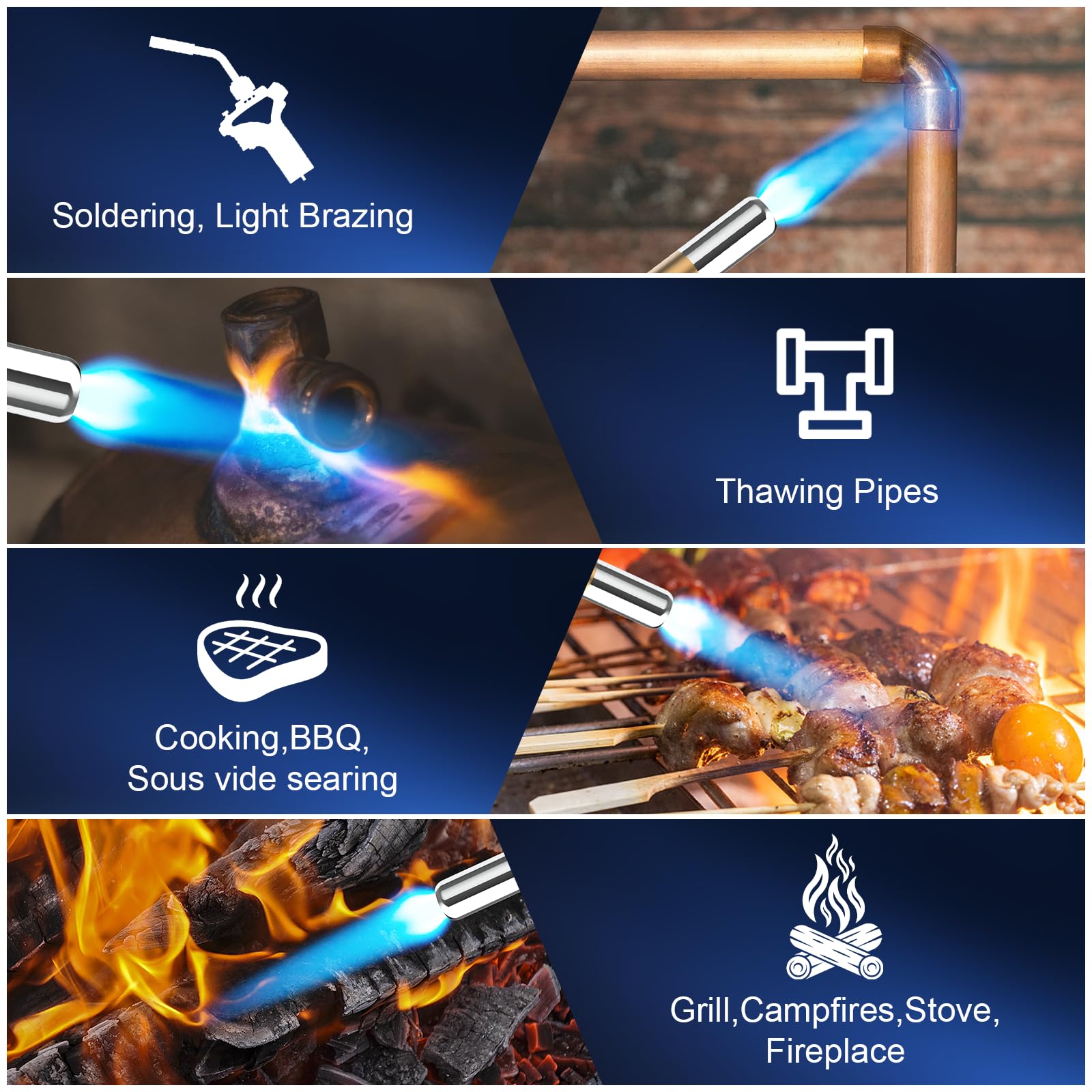 Snapklik.com : Propane Torch Head, Mapp/Map Gas Torch, High Intensity ...