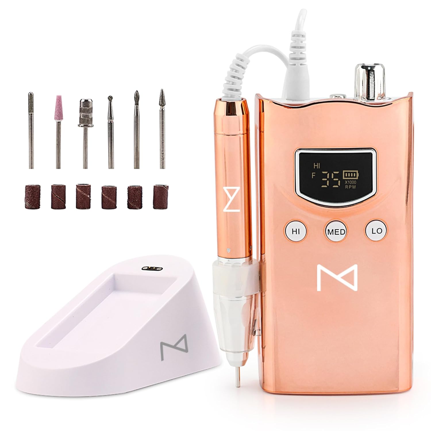 Amazon.com: M GEM Drill for Nails - Professional Brushless 35k RPM Nail ...
