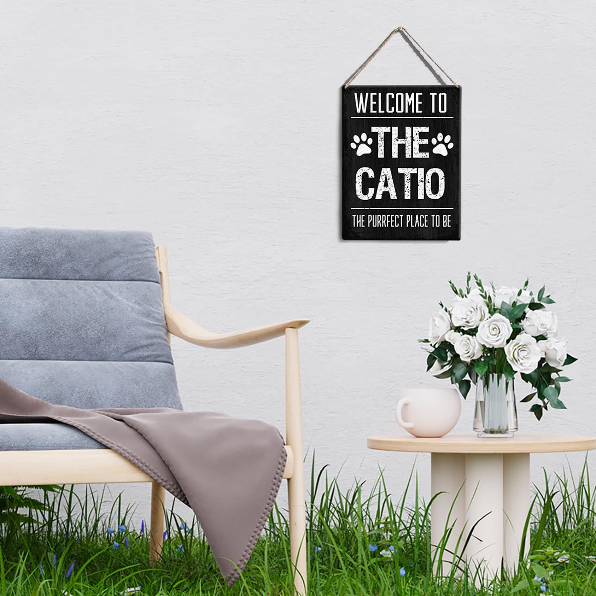 Snapklik.com : Welcome To The Catio The Purrfect Place To Be Signs Wall ...