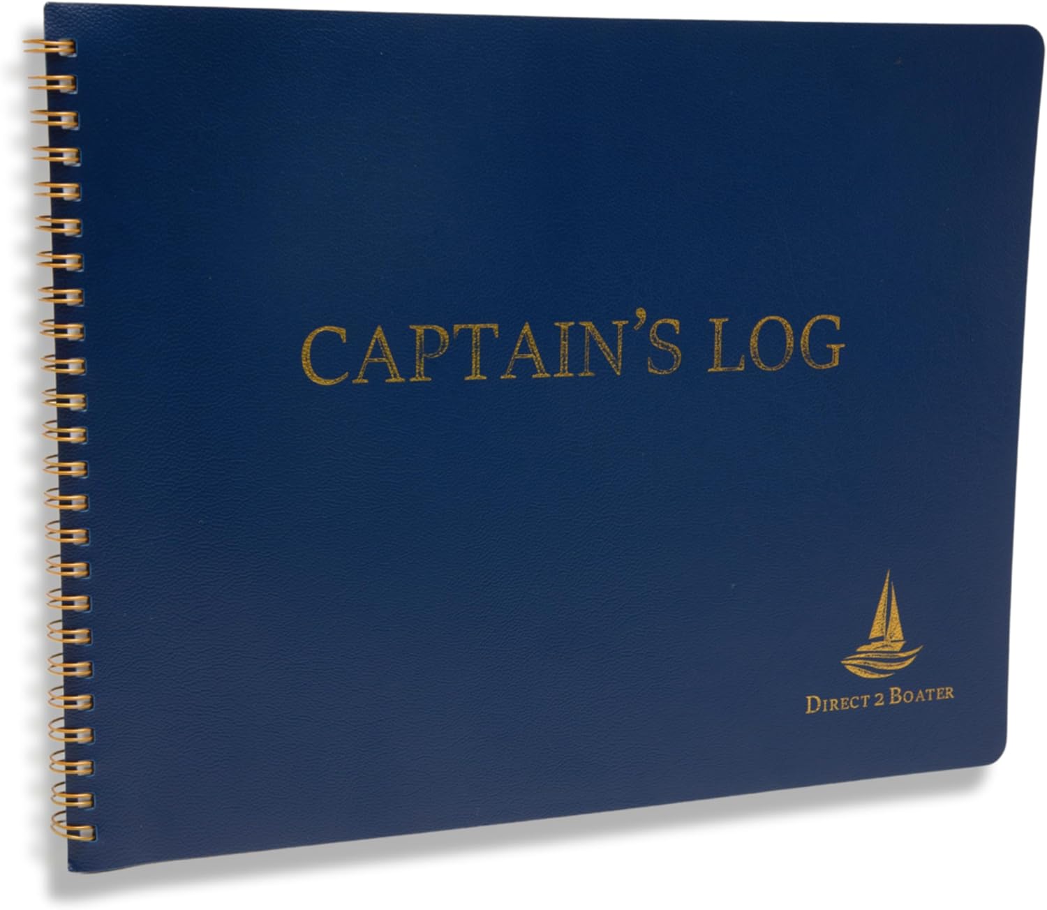 Amazon.com : Direct 2 Boater Captain's Log Book - Elegant Bound Nautical Journal with Durable ...