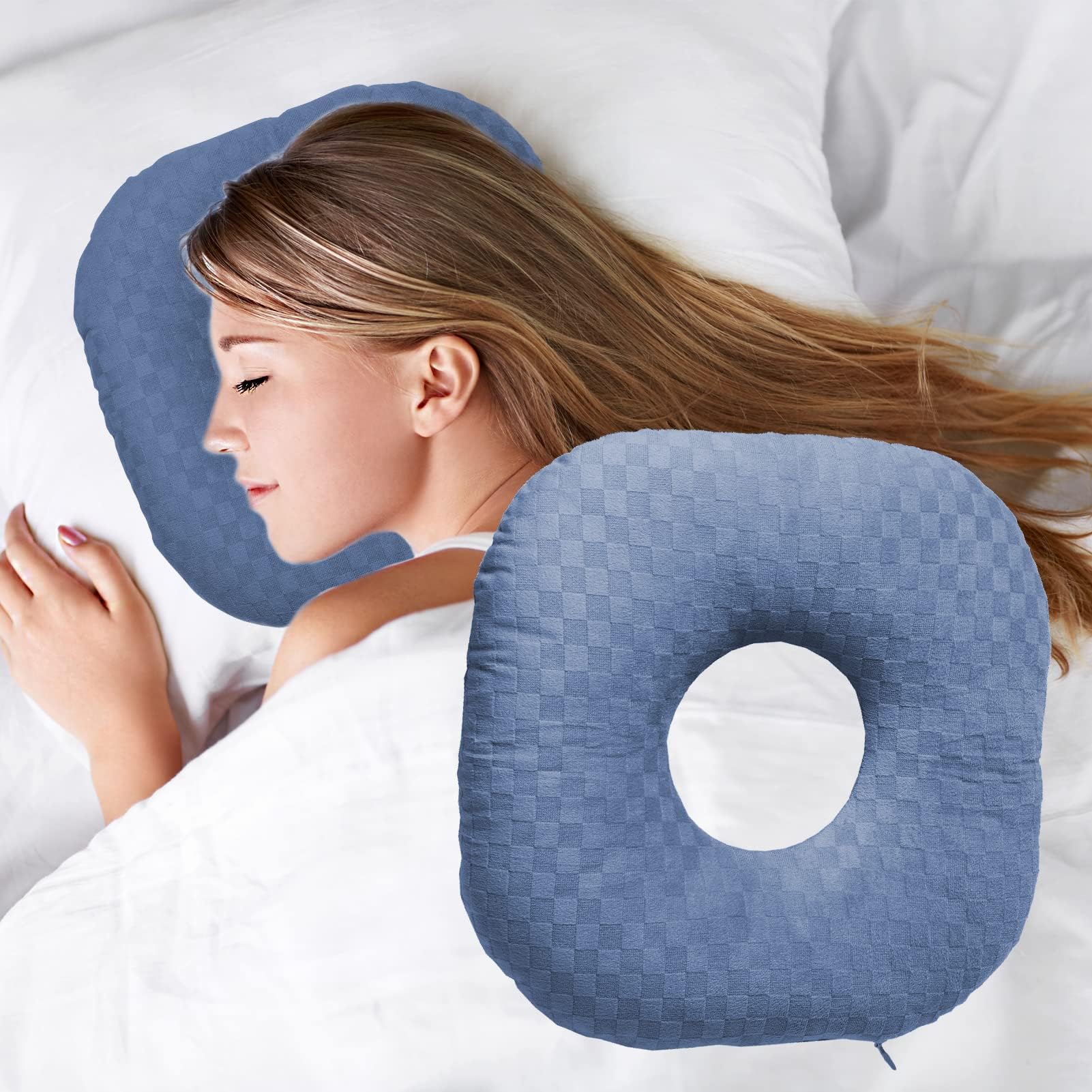 Amazon.com: Deluxe Comfort Better Sleep Ear Guard Pillow Accessory, 8 ...