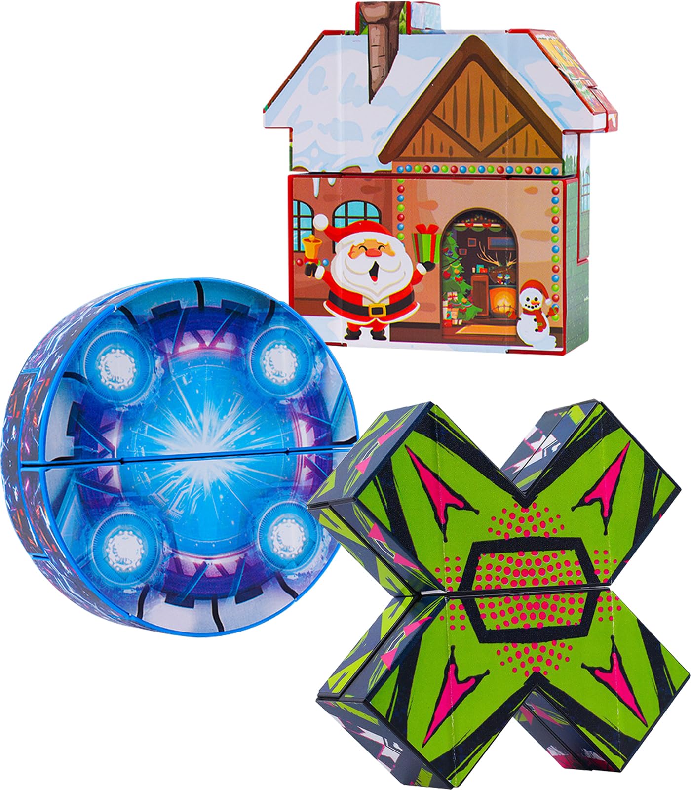 3 Pack Magic Cube Blocks Infinity Flips Cube Fidget Toys | Desertcart ...