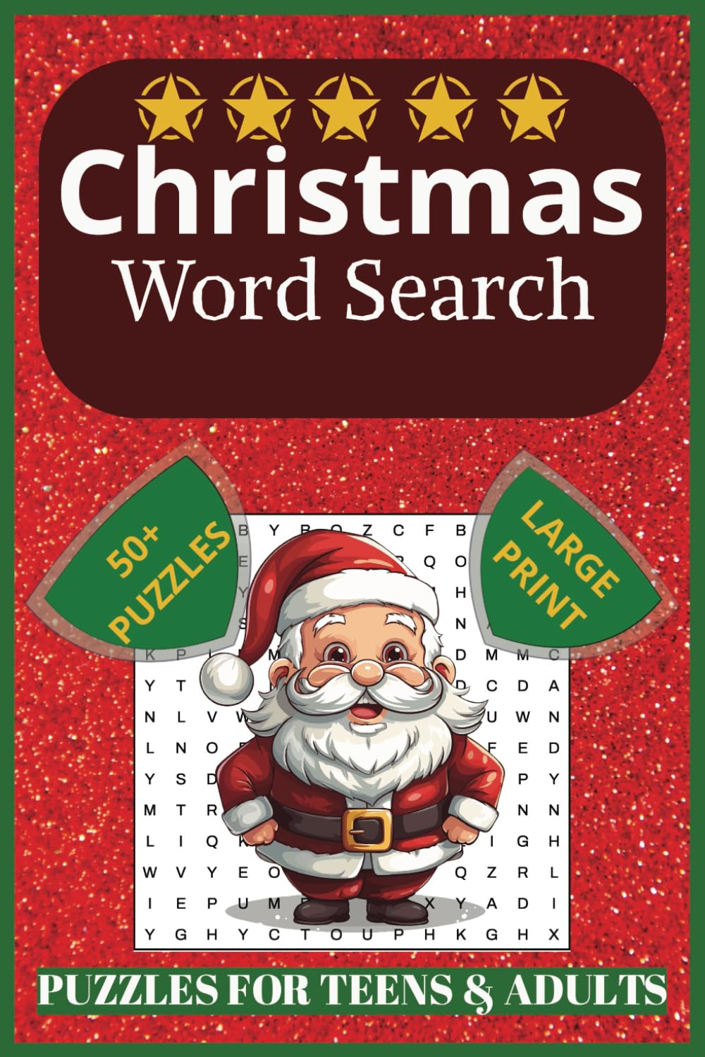 Christmas Word Search For Adults - Large Print Puzzle Book for Holiday ...