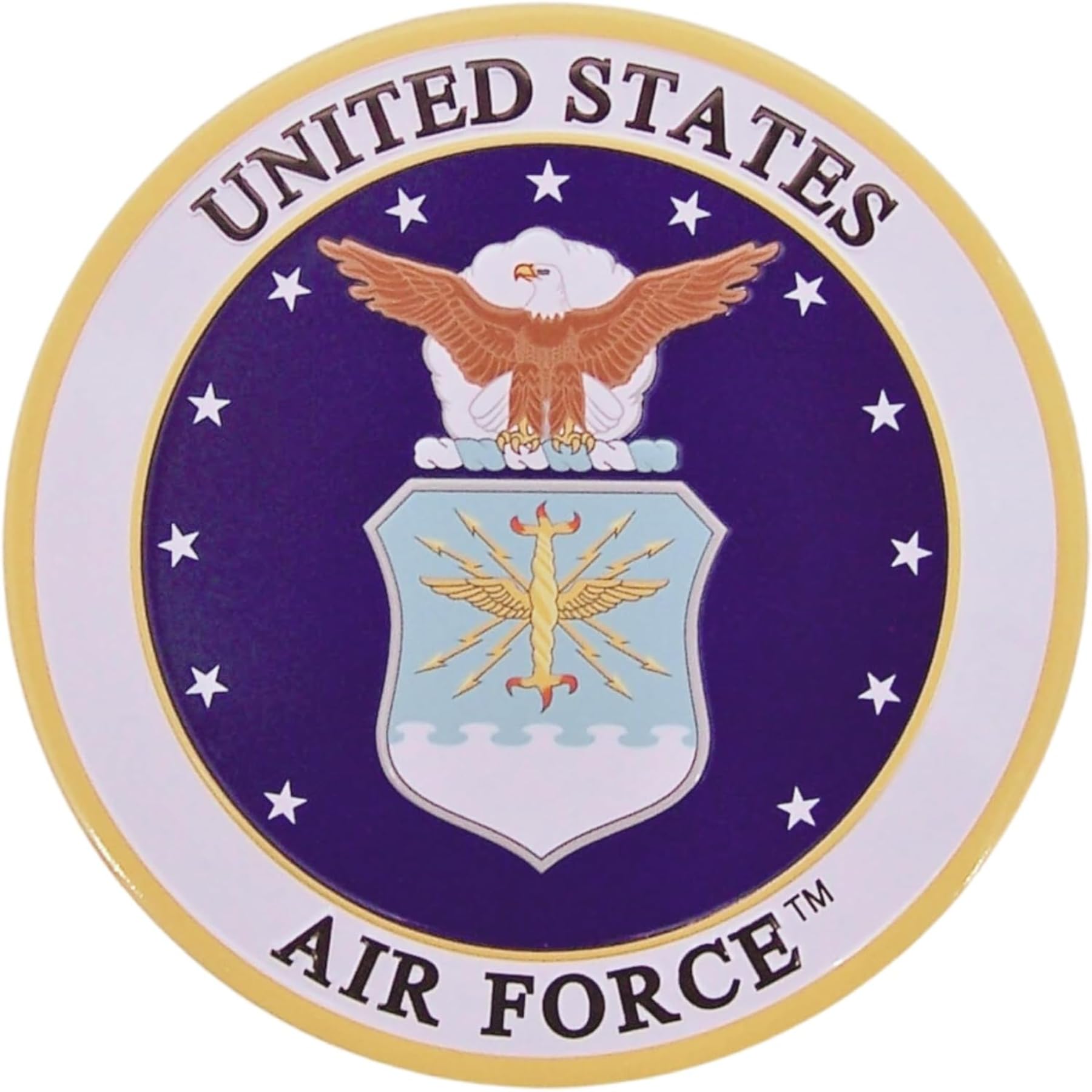 Amazon.com: United States Military Air Force Metal Auto Decal Emblem, 4 ...