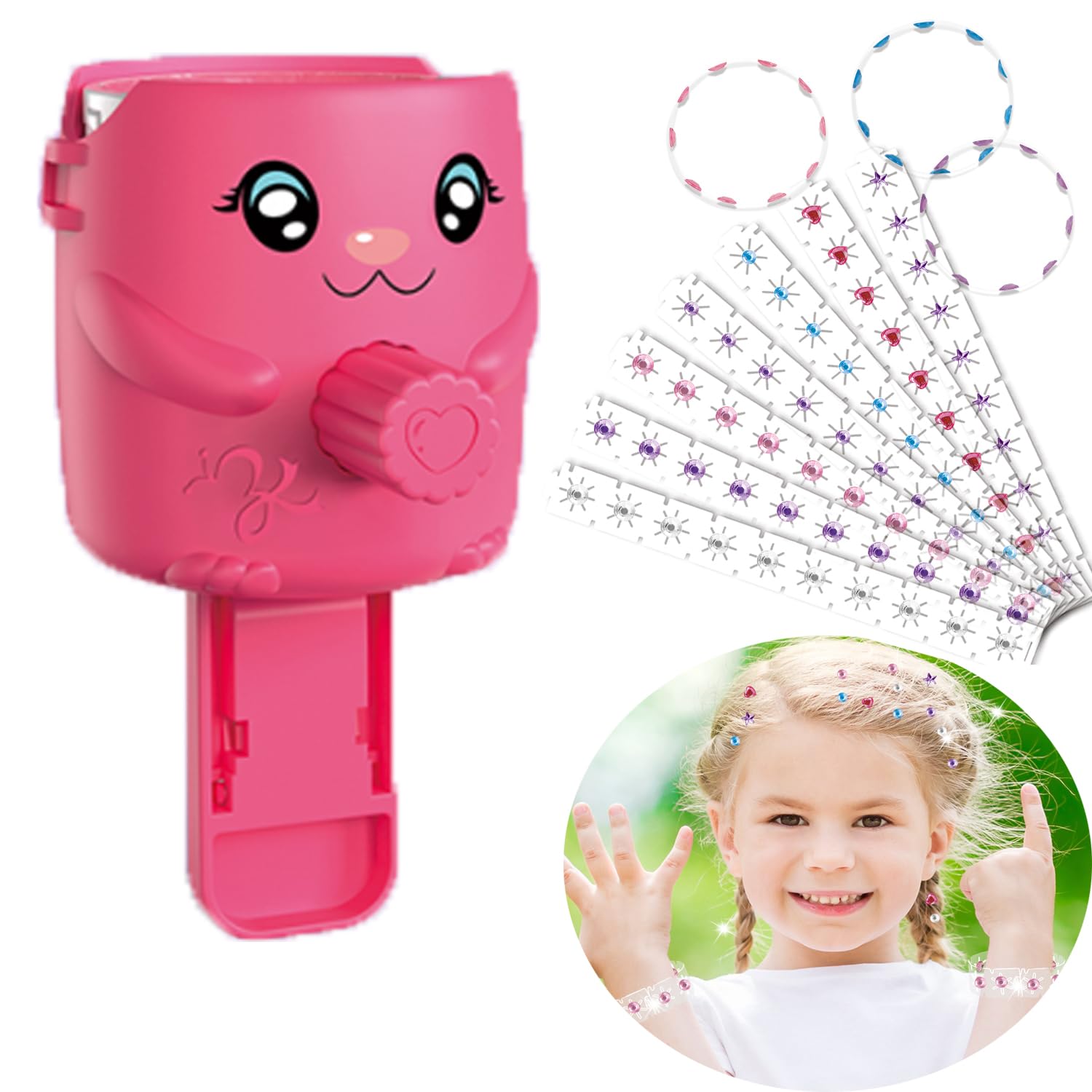 Hair Bedazzler Kit with 240pcs Rhinestones Diamonds Jewels, Quick and ...