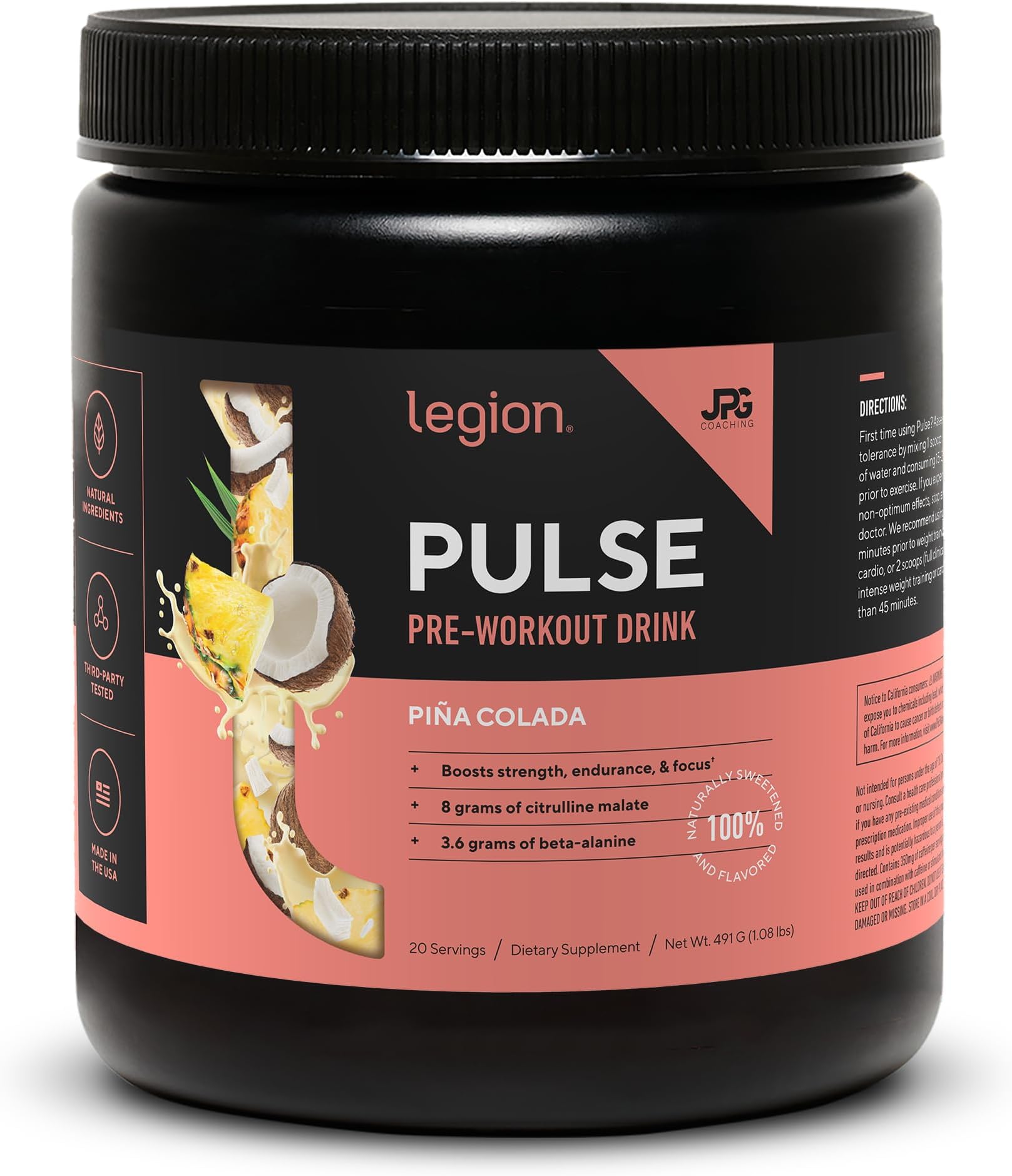 Amazon.com: Legion Recharge Post Workout Supplement - All Natural ...