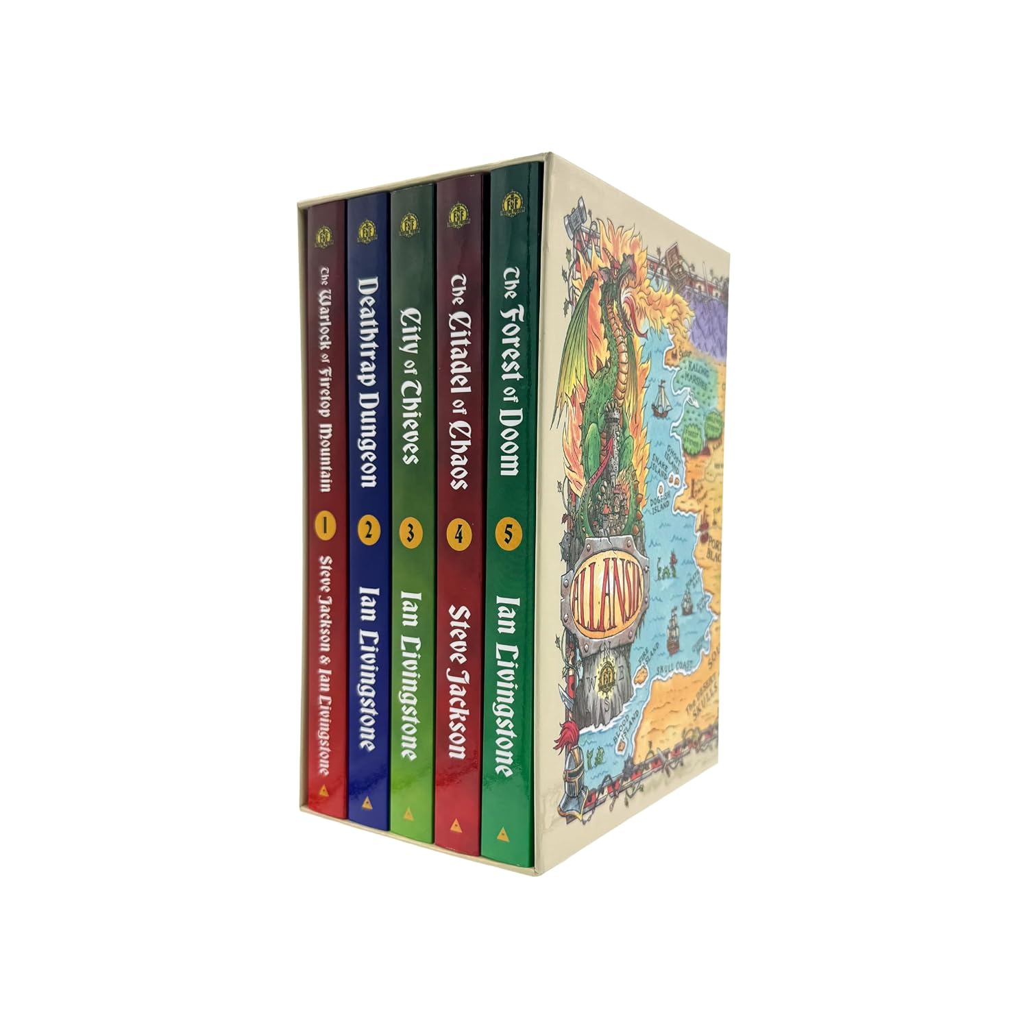 Fighting Fantasy Book Collection, 5-Volume Adventure Game Book Set with ...