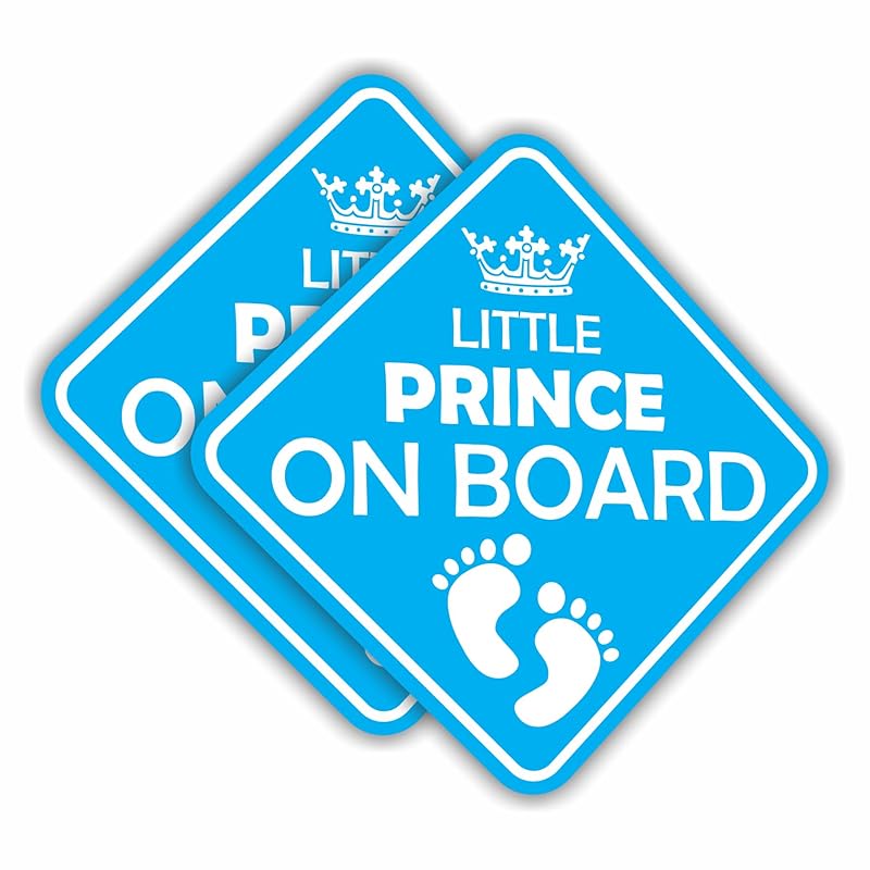 Amazon.com: (2 Pcs) Little Prince On Board Vinyl Decal Bumper Sticker ...
