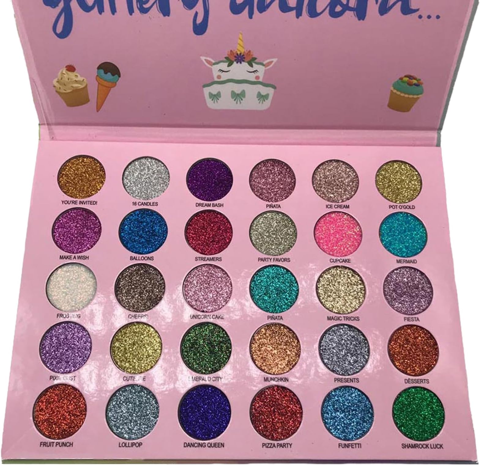 Amazon.com : SHANY RSVParty Makeup Glitter Eyeshadow Palette - 24 Long ...