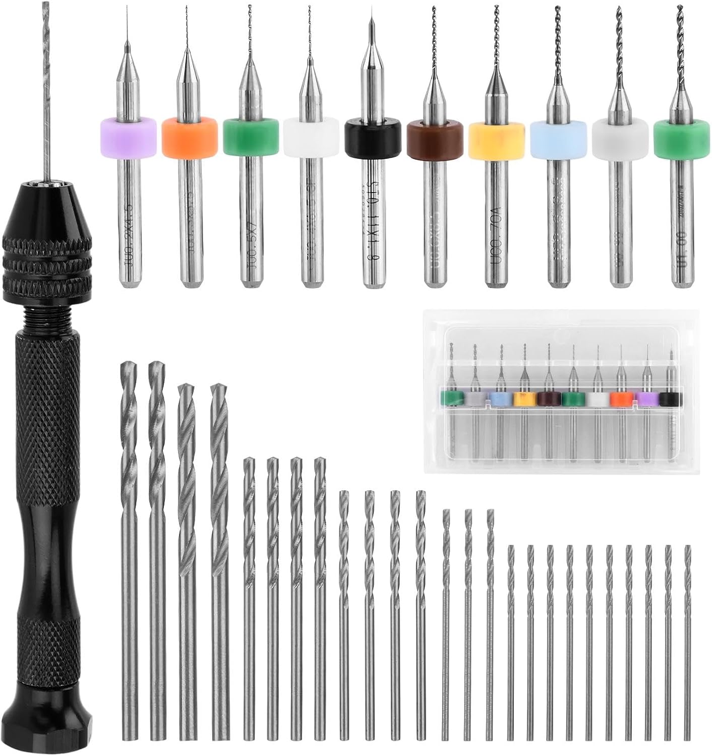 Amazon.com: Precision Pin Vise Hand Drill Set 36Pcs(Black Pin Vise Hand ...