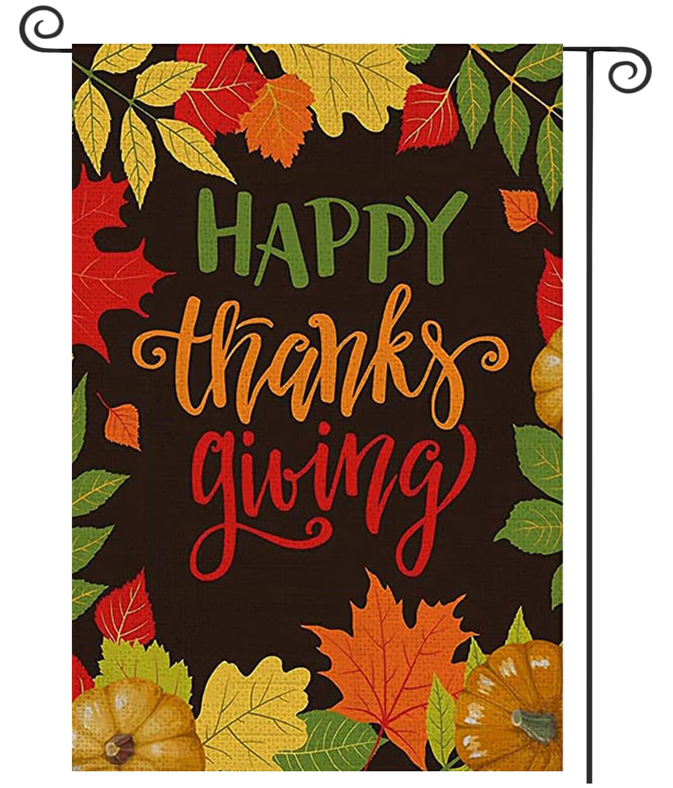 Amazon.com : WANWEIDO Happy Thanksgiving Flag 12 x 18 Double Sided ...