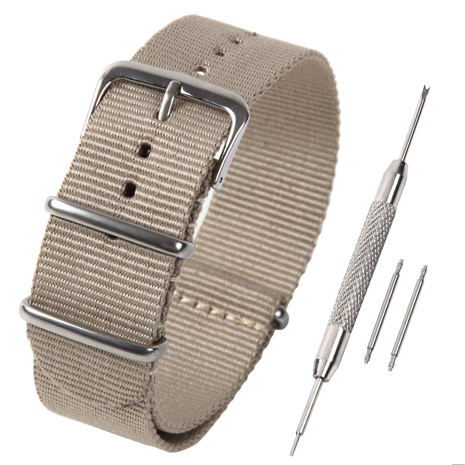 Airself NATO Type Watch Strap, Watch Band, Nylon, Replacement Band ...