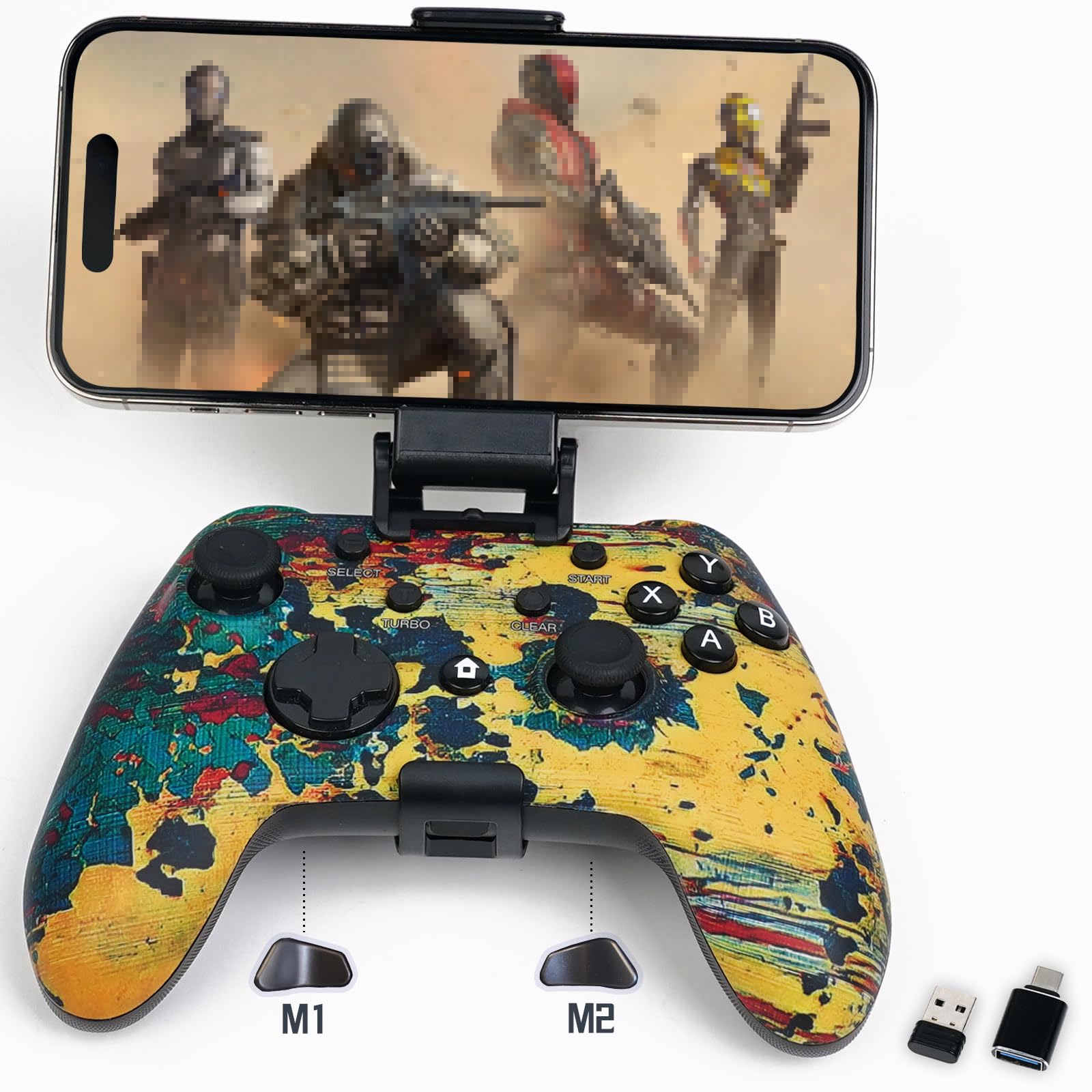 Amazon.com: WZUICOV Bluetooth Controller for iPhone, iPad, Android ...