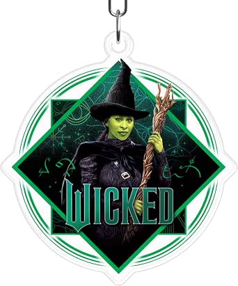 ABYSTYLE - WICKED Acryl® Elphaba Key Ring, Green, Dimensions : environ ...