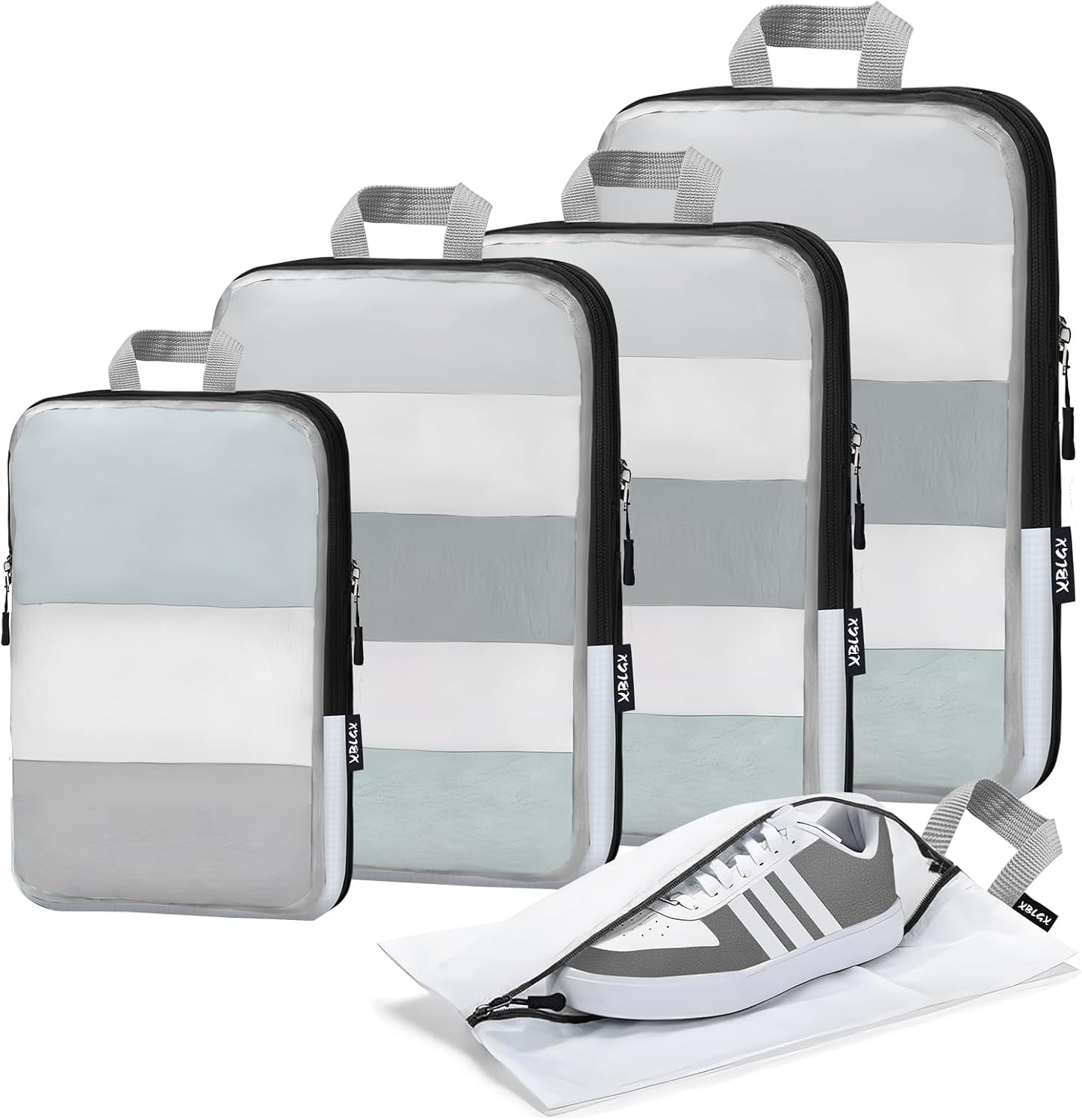 Amazon.com: XBLGX Compression Packing Cubes for Travel with See Through ...