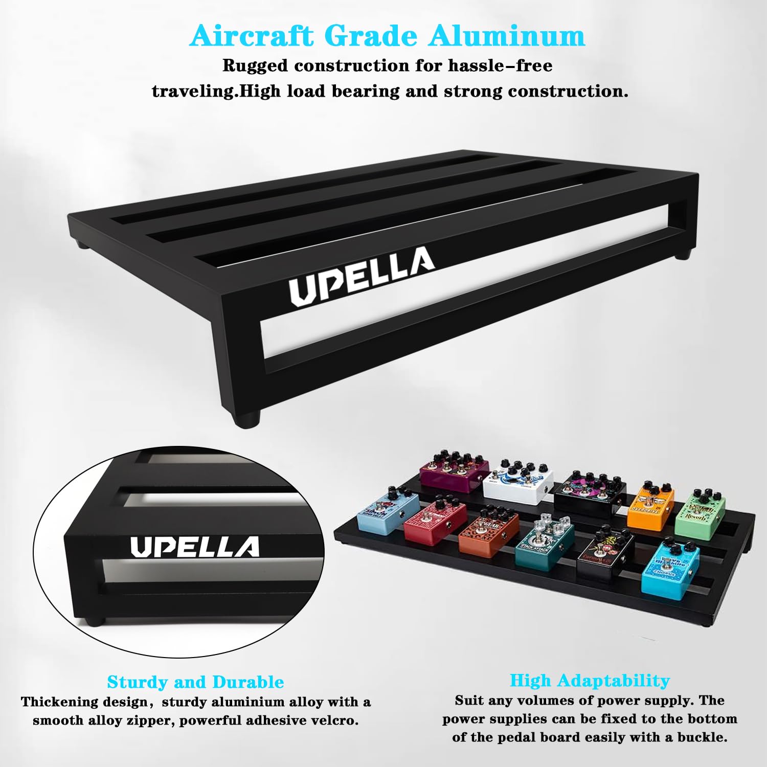 Snapklik.com : UPELLA Guitar Pedal Board Aluminum Guitar Effect Pedal ...