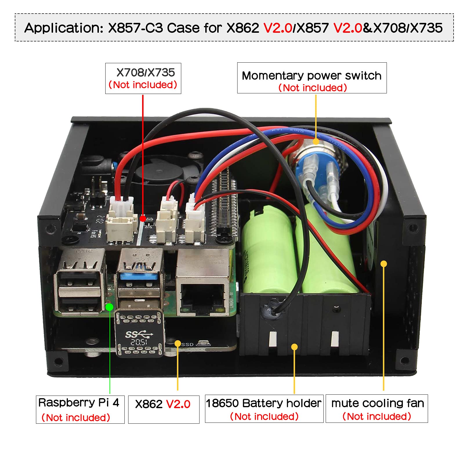 Geekworm Raspberry Pi 4 mSATA...B085HG7ZLJ | Encarguelo.com