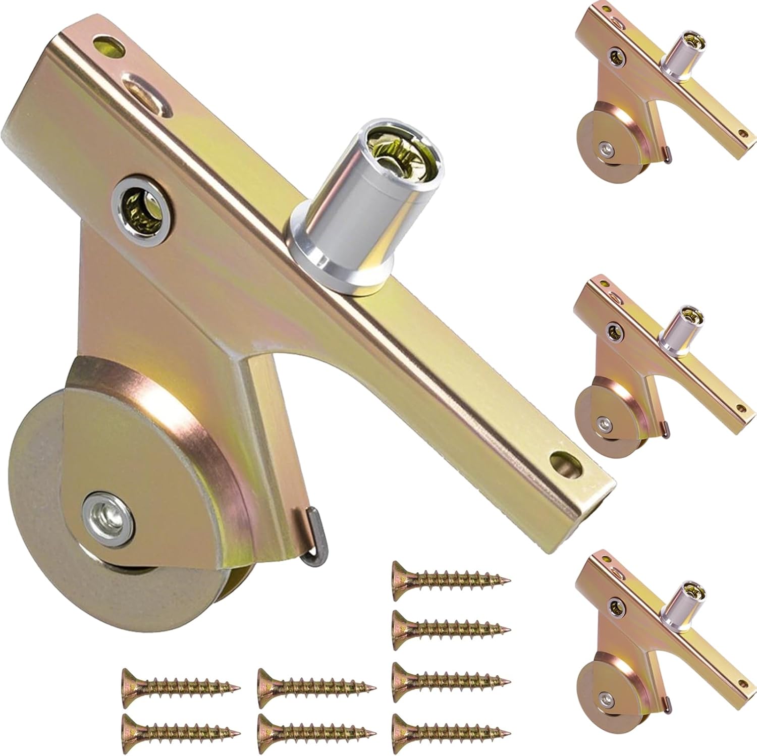 4-Pack Steel Sliding Screen Door Rollers Replacement,1" Height ...