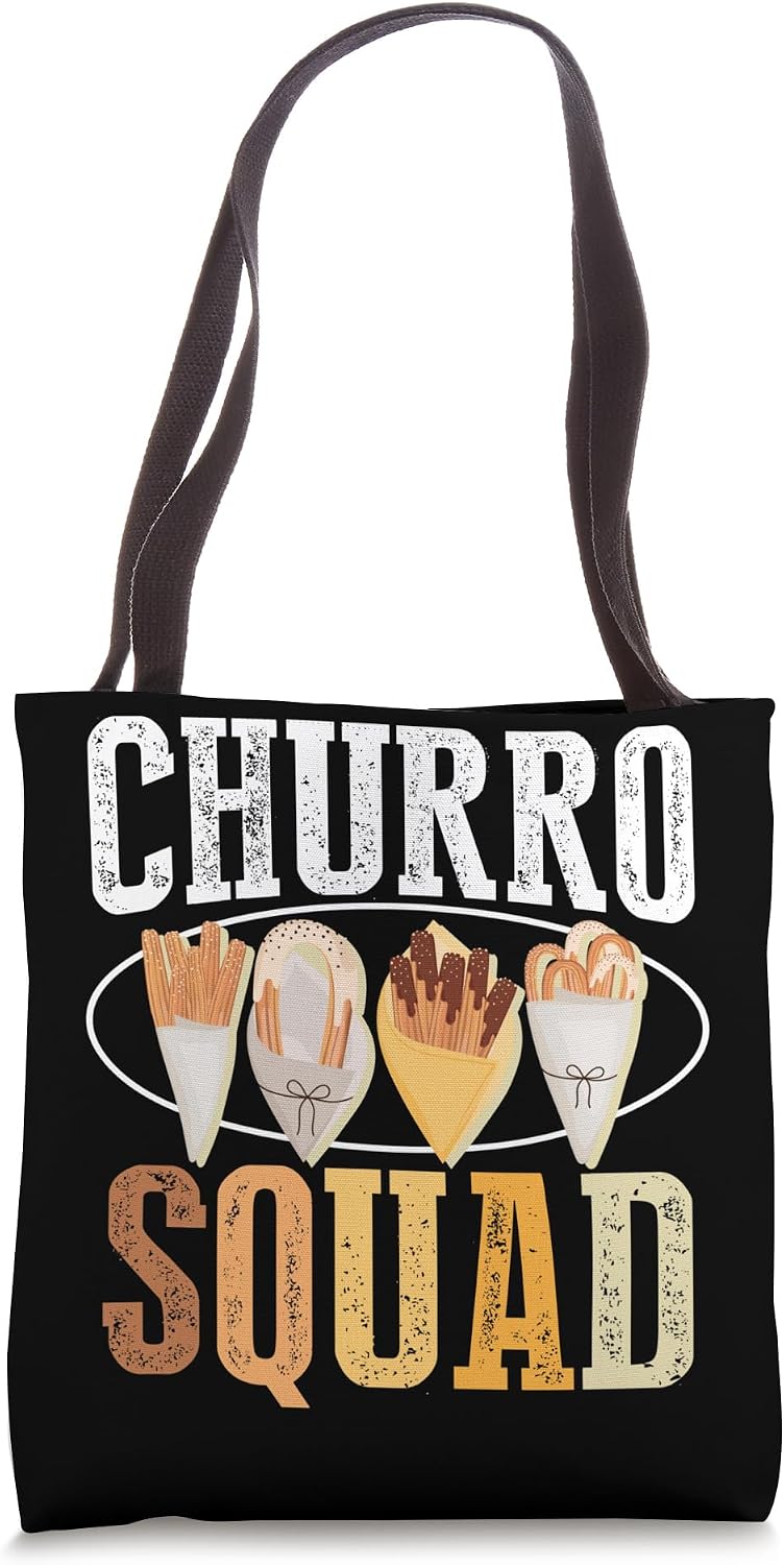 Amazon.com: Churro Delight Foodie Design Sweet Cinnamon Sugar Tote Bag ...