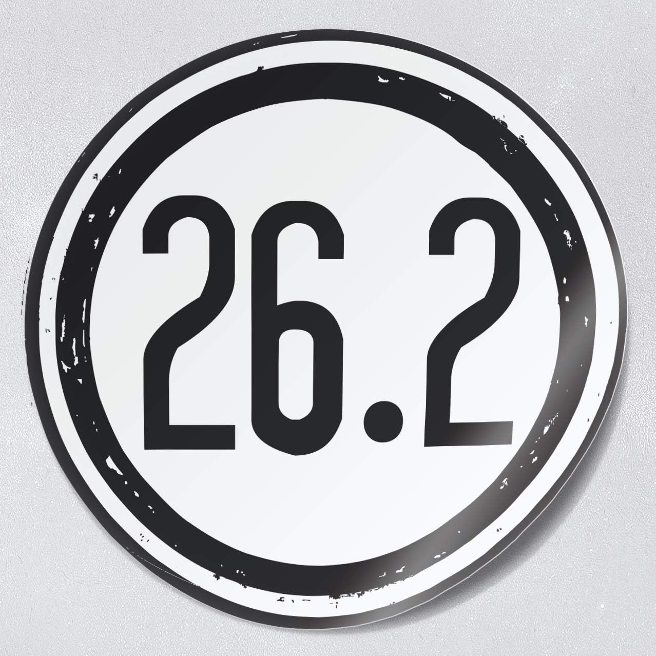 Amazon.com - 26.2 Sticker Marathon Runner Heavy-Duty Waterproof Round ...