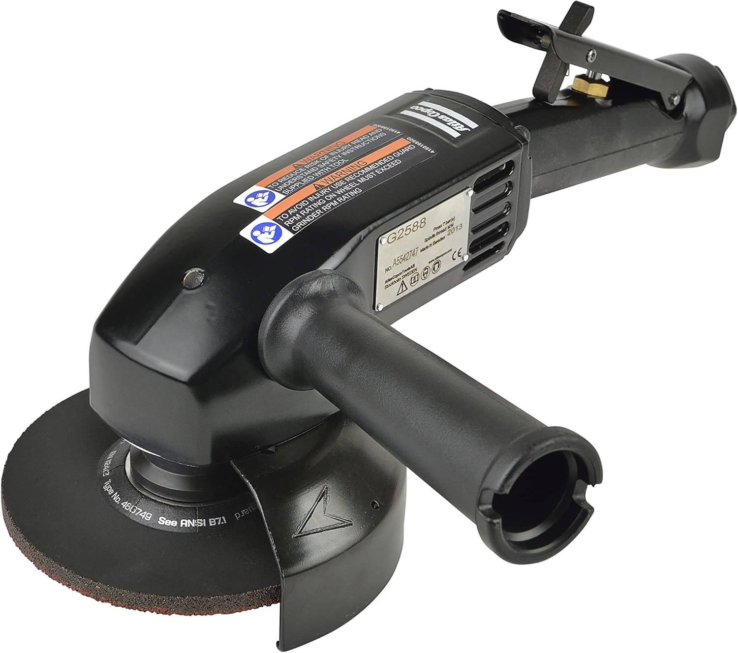 Atlas Copco Pneumatic Angle Grinder PRO G2588. High Power-to-Weight ...