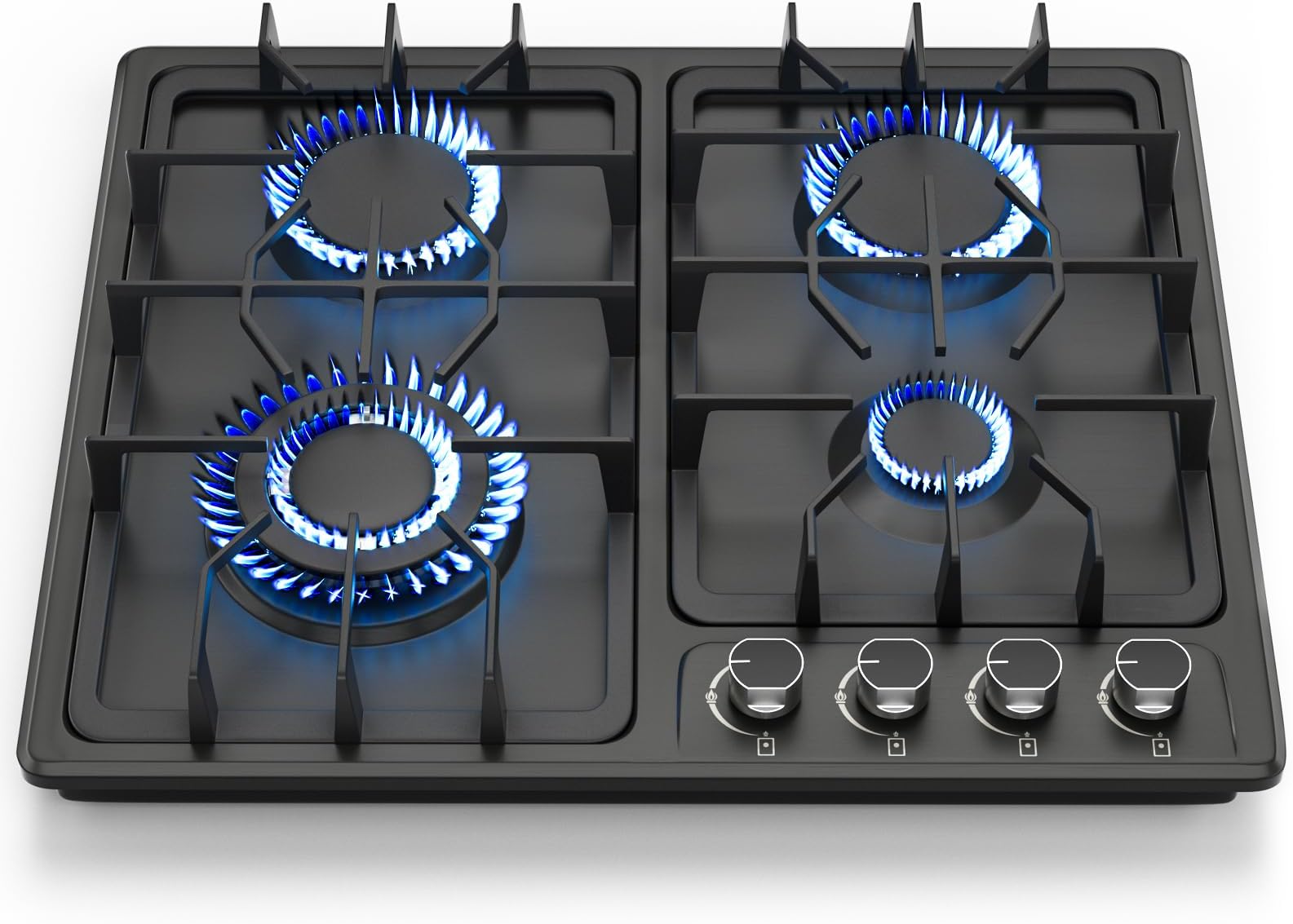 Amazon.com: 4 Burners Built in Gas Stovetop Cooker Gas Range Portable ...