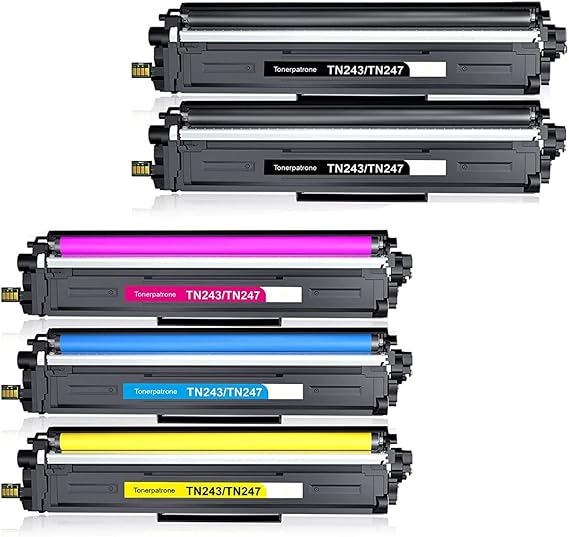 Tinnee TN-247cmyk TN-243cmyk Toner Value Pack Replacement for Brother ...