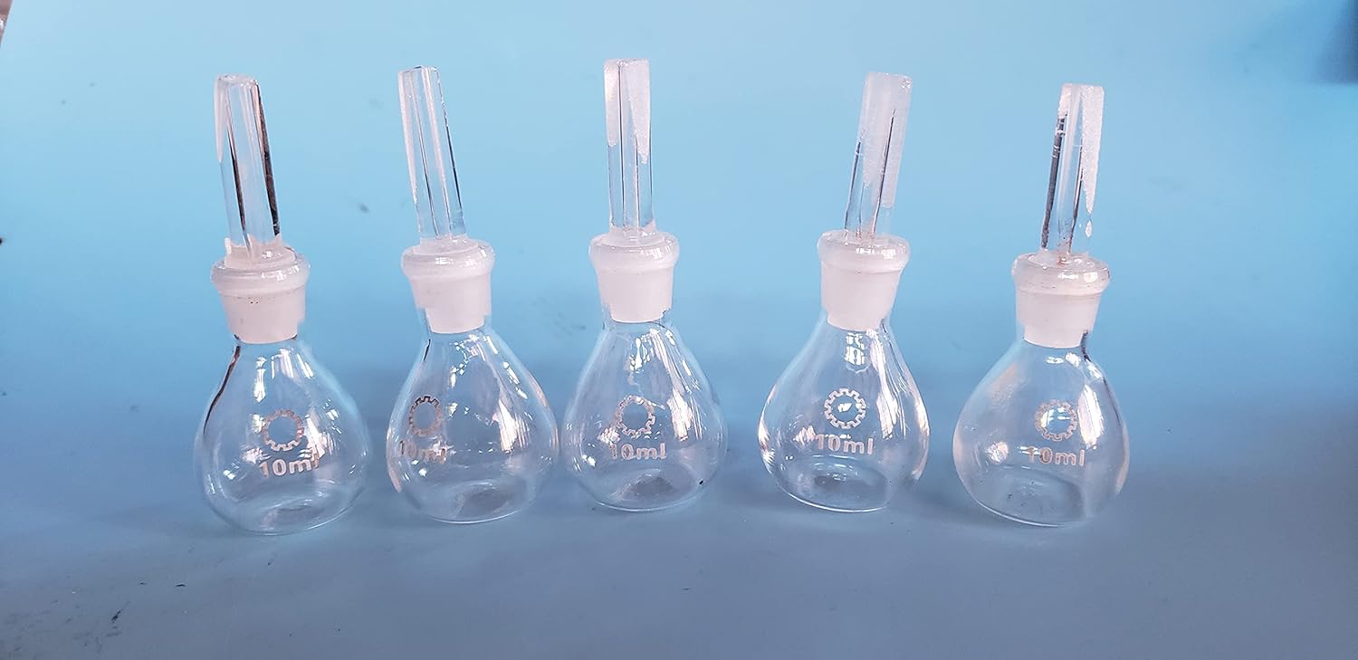 beyondsupply Lab glass Specific Gravity Bottle Pycnometer 10ml new ...