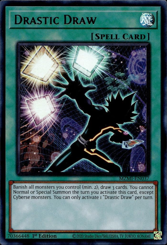Amazon.com: Drastic Draw - MZMI-EN037 - Ultra Rare - 1st Edition : Toys & Games