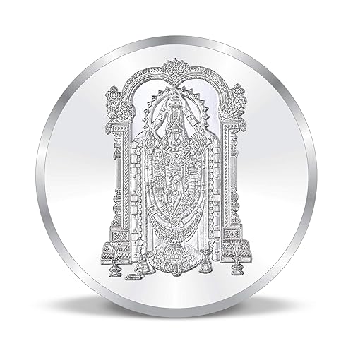 ACPL Precious Moments BIS Hallmarked Silver Coin Shree Balaji 10 gm 999 ...