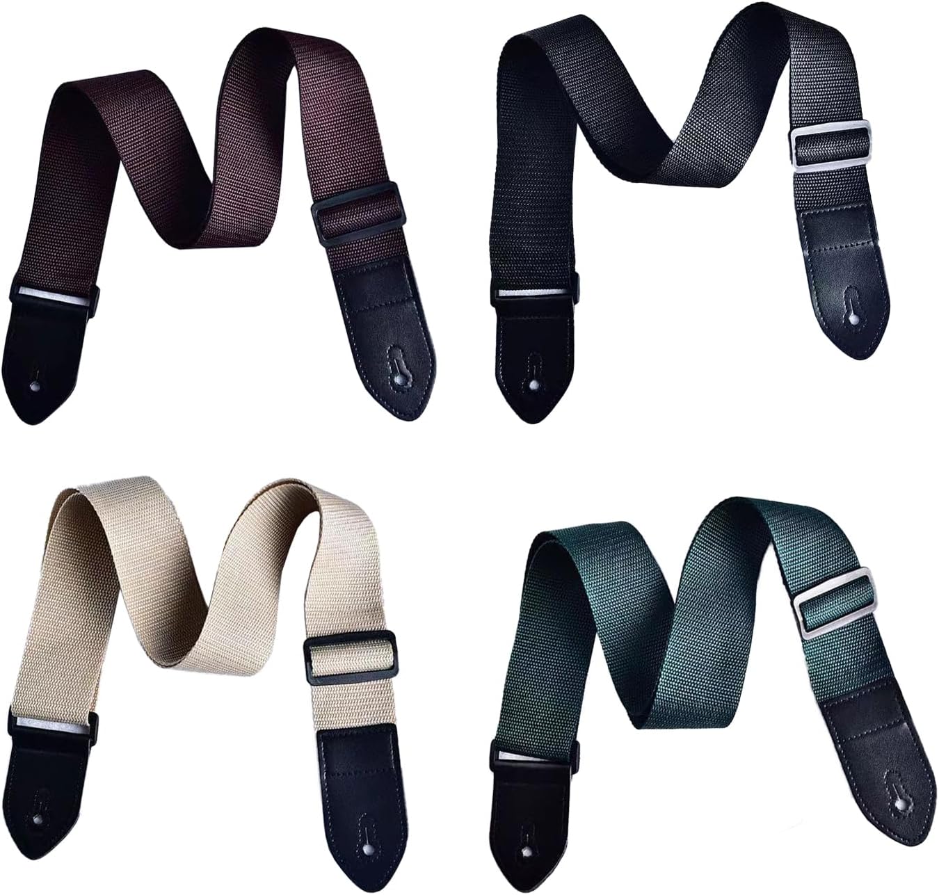 Amazon.com: KFZDCG 4 Pcs Guitar Straps, Adjustable Acoustic and ...