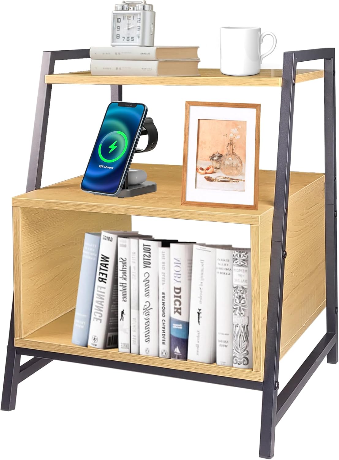 Amazon.com: RKVPCNE Side Table Small End Table with Open Storage Shelf ...