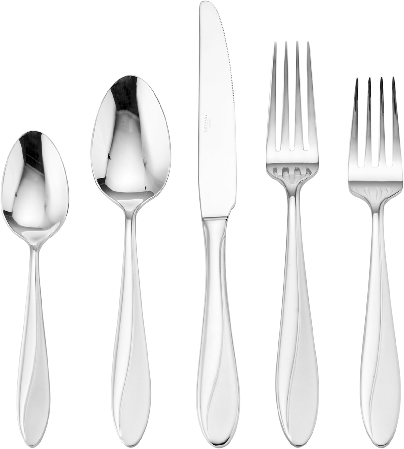Amazon.com | Mikasa Pinch Forged Stainless Steel 20 Piece Flatware Set ...