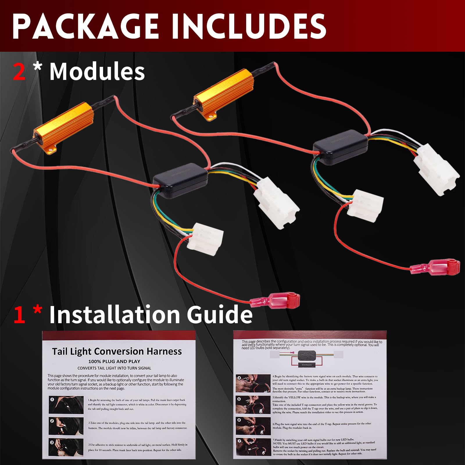 Snapklik.com : Tail Turn LED Module丨Warm White Lighting Control Module丨 ...